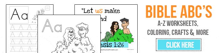 SliderBibleABC - Christian Preschool Printables
