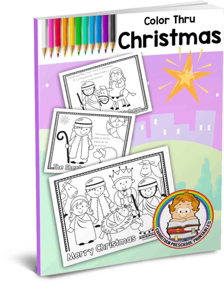 Christmas Bible Coloring Pages - Christian Preschool Printables
