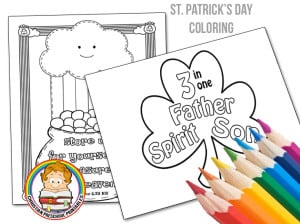 St. Patrick's Day Bible Coloring Pages - Christian Preschool Printables
