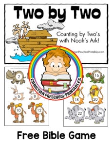 Noah's Ark File Folder Game - Christian Preschool Printables