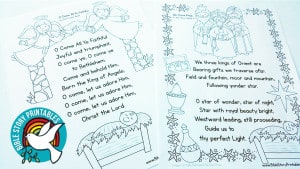 Christmas Story Theme Pages - Christian Preschool Printables