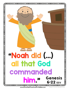 Noah's Ark Preschool Printables - Christian Preschool Printables