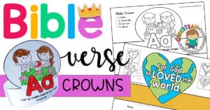 Free Printables Bible Verse Crowns - Christian Preschool Printables