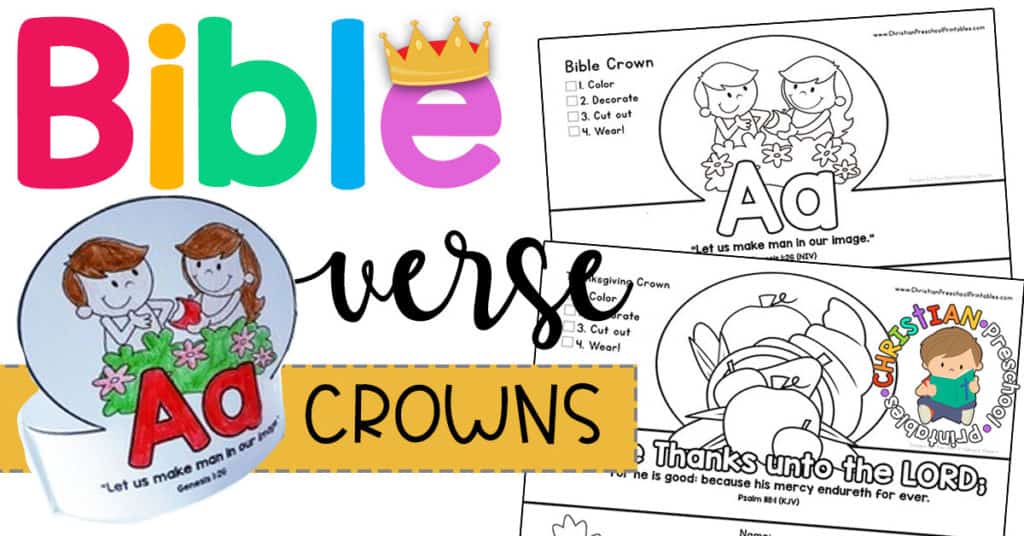 BibleVerseCrowns - Christian Preschool Printables