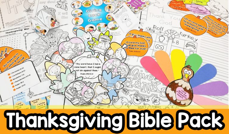 Thanksgiving Bible Printables & Crafts - Christian Preschool Printables