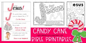 Candy Cane Bible Printables - Christian Preschool Printables