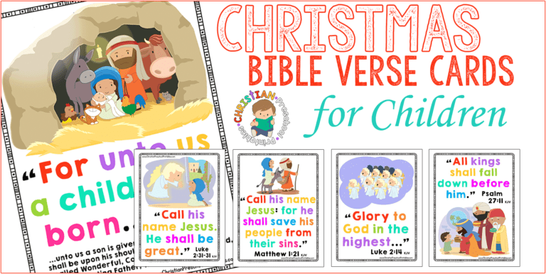 Christmas Bible Verse Printables - Christian Preschool Printables