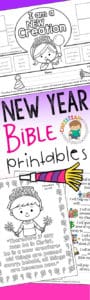 New Year's Bible Printables - Christian Preschool Printables