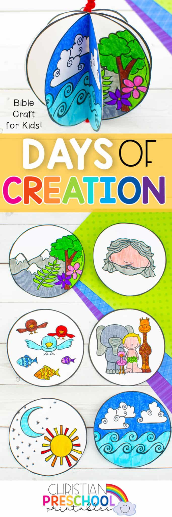 DaysOfCreationBibleCrafts - Christian Preschool Printables