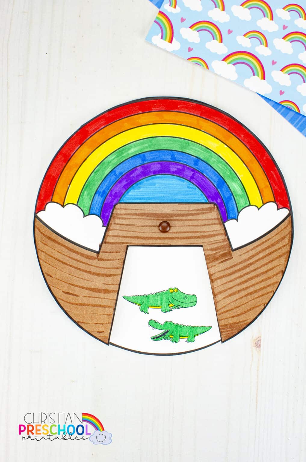 Crafts for Noah's Ark: Spinner Animal Activity - Christian Preschool ...