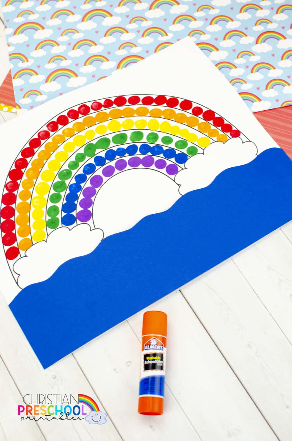 Rainbow Craft Preschool Themed Activity - Christian Preschool Printables