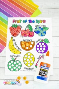 Fruit of the Spirit Coloring Page - Christian Preschool Printables