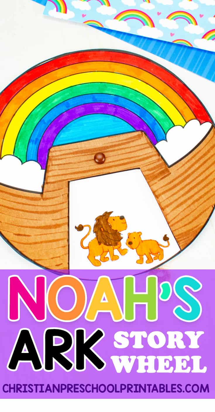 Crafts for Noah's Ark: Spinner Animal Activity - Christian Preschool ...