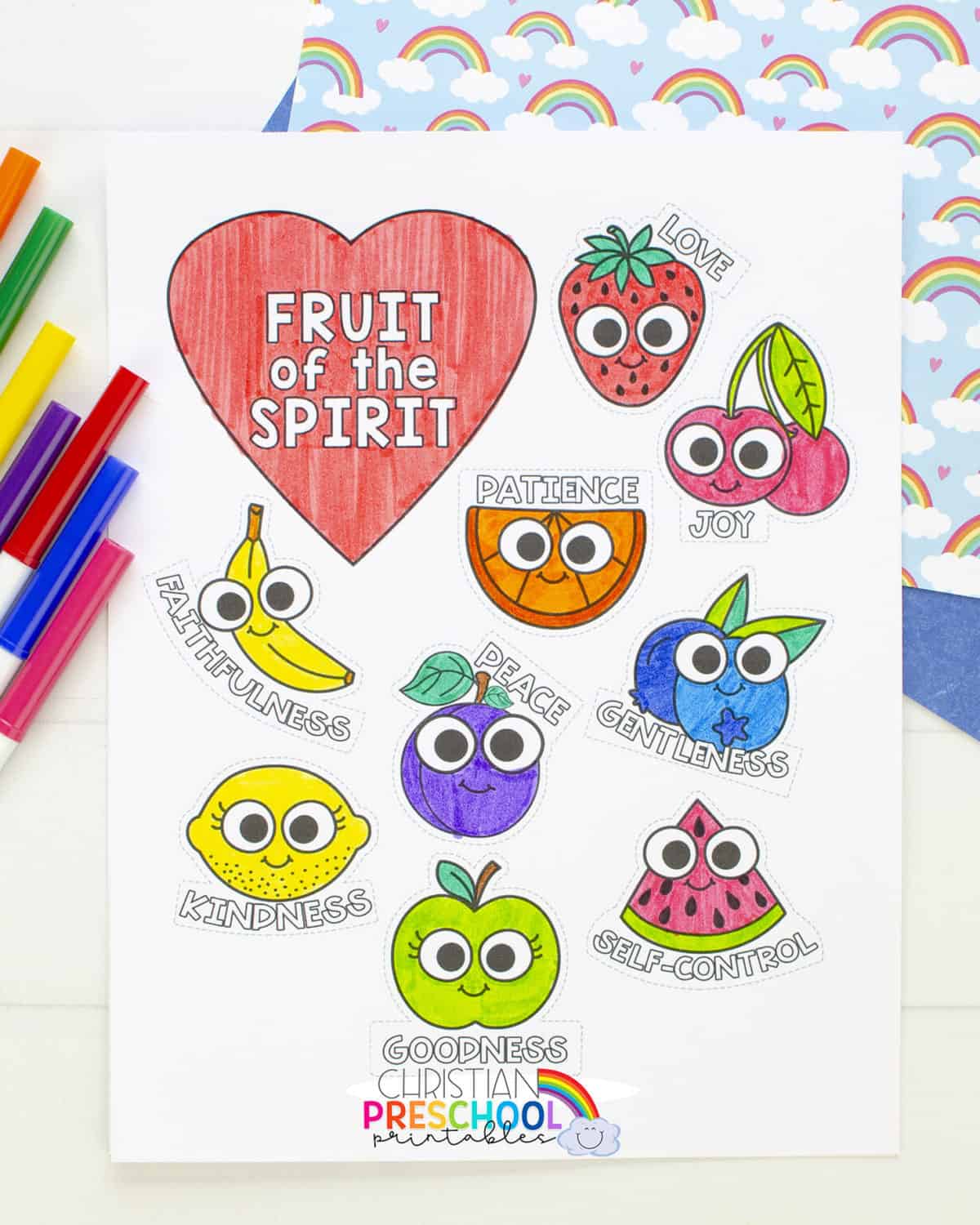 fruit of the spirit craft Archives - Christian Preschool Printables