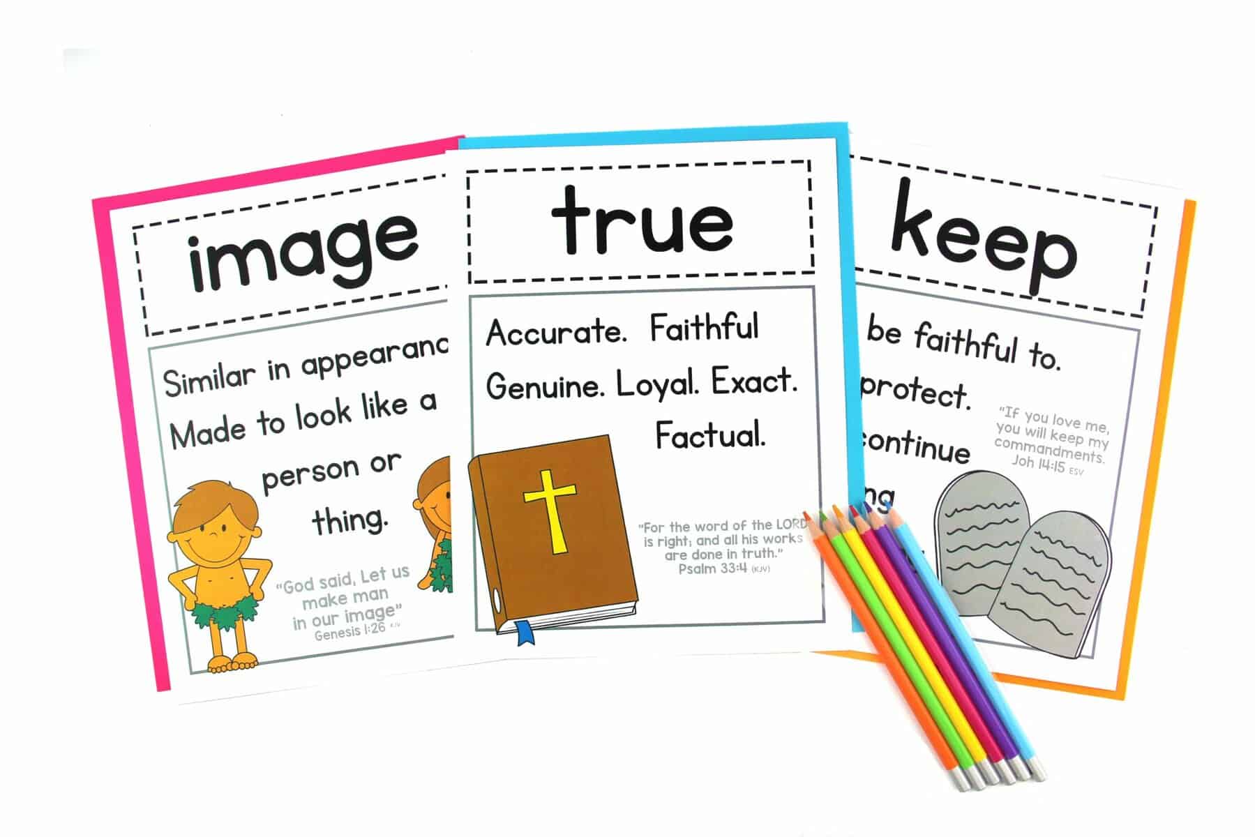 Bible ABC Printables - Christian Preschool Printables
