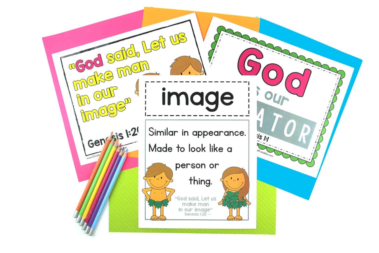 Bible ABC Printables - Christian Preschool Printables