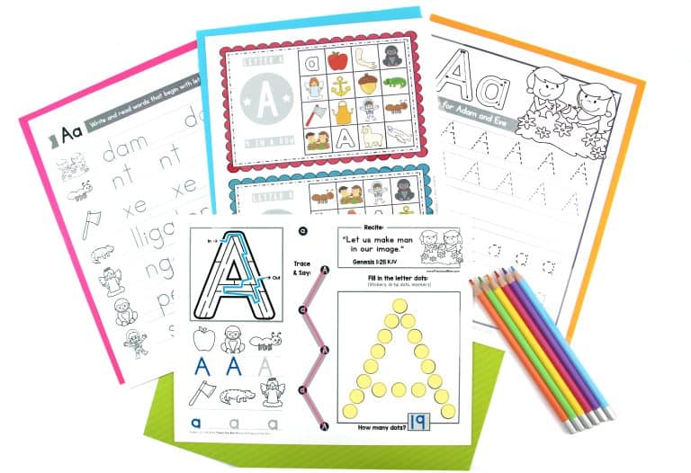 Bible ABC Printables - Christian Preschool Printables