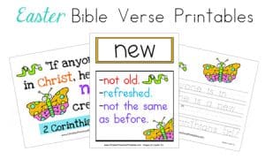 Easter Bible Printables - Christian Preschool Printables