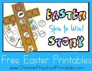 Easter Bible Printables - Christian Preschool Printables