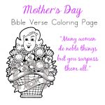 Mother's Day Bible Printables - Christian Preschool Printables