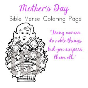Mother's Day Bible Printables - Christian Preschool Printables