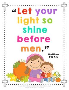 Halloween & Harvest Bible Printables - Christian Preschool Printables