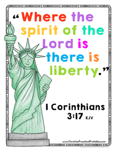 Fourth of July Bible Printables - Christian Preschool Printables