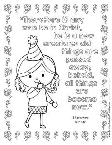 New Year's Bible Printables - Christian Preschool Printables