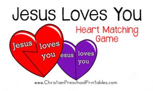 Valentine's Day Bible Printables - Christian Preschool Printables