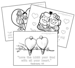 Valentine's Day Bible Printables - Christian Preschool Printables