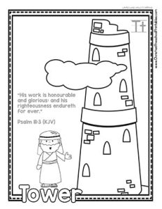 Free Bible ABC Coloring Pages - Christian Preschool Printables