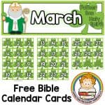 Bible Calendar Printables - Christian Preschool Printables