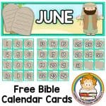 Bible Calendar Printables - Christian Preschool Printables